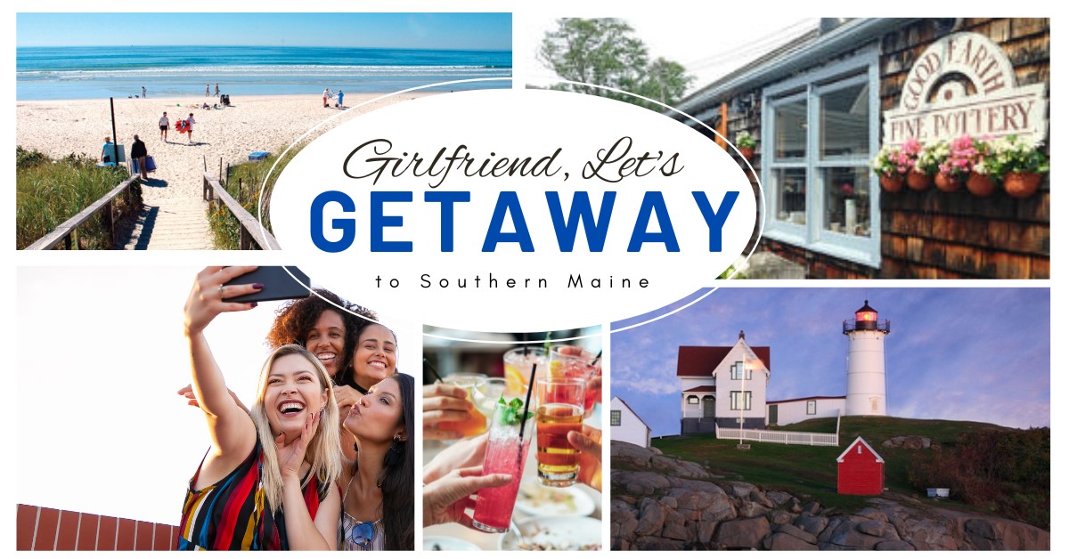Girlfriend, Let's Getaway to Southern Maine - The Blue Shutters Inn and Studios